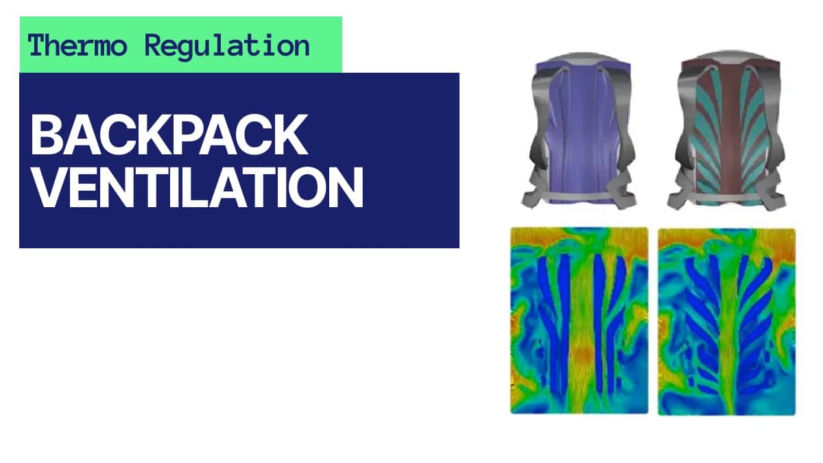 Backpack ventilation design using CFD